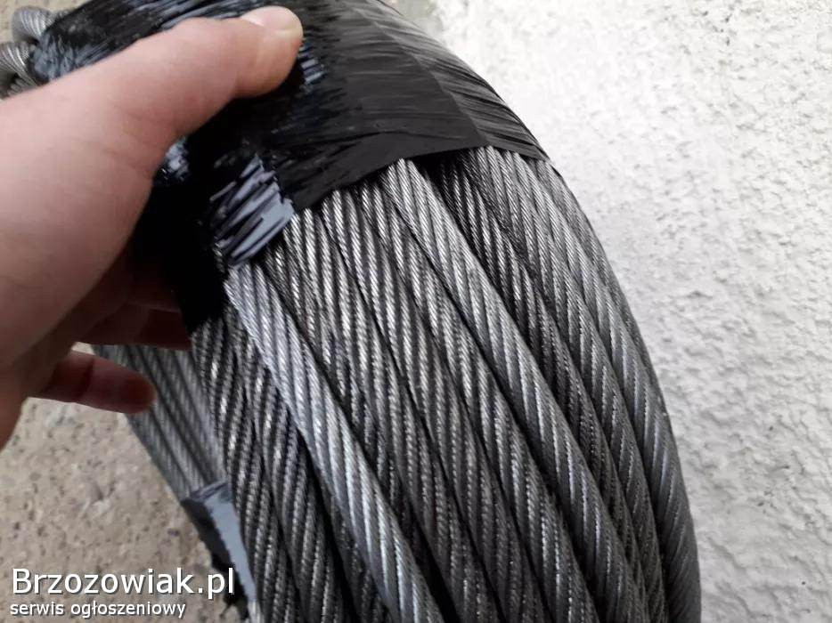 Liny Stalowe Lina Stalowa OCYNK Wyciągarka Wciągarka LKT Ciągnik LAS ...