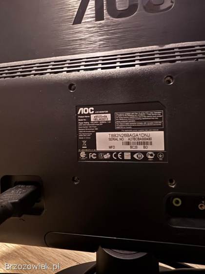 Monitor AOC 18, 5” + przejściówka HDMI/VGA Humniska Brzozów - Brzozowiak.pl